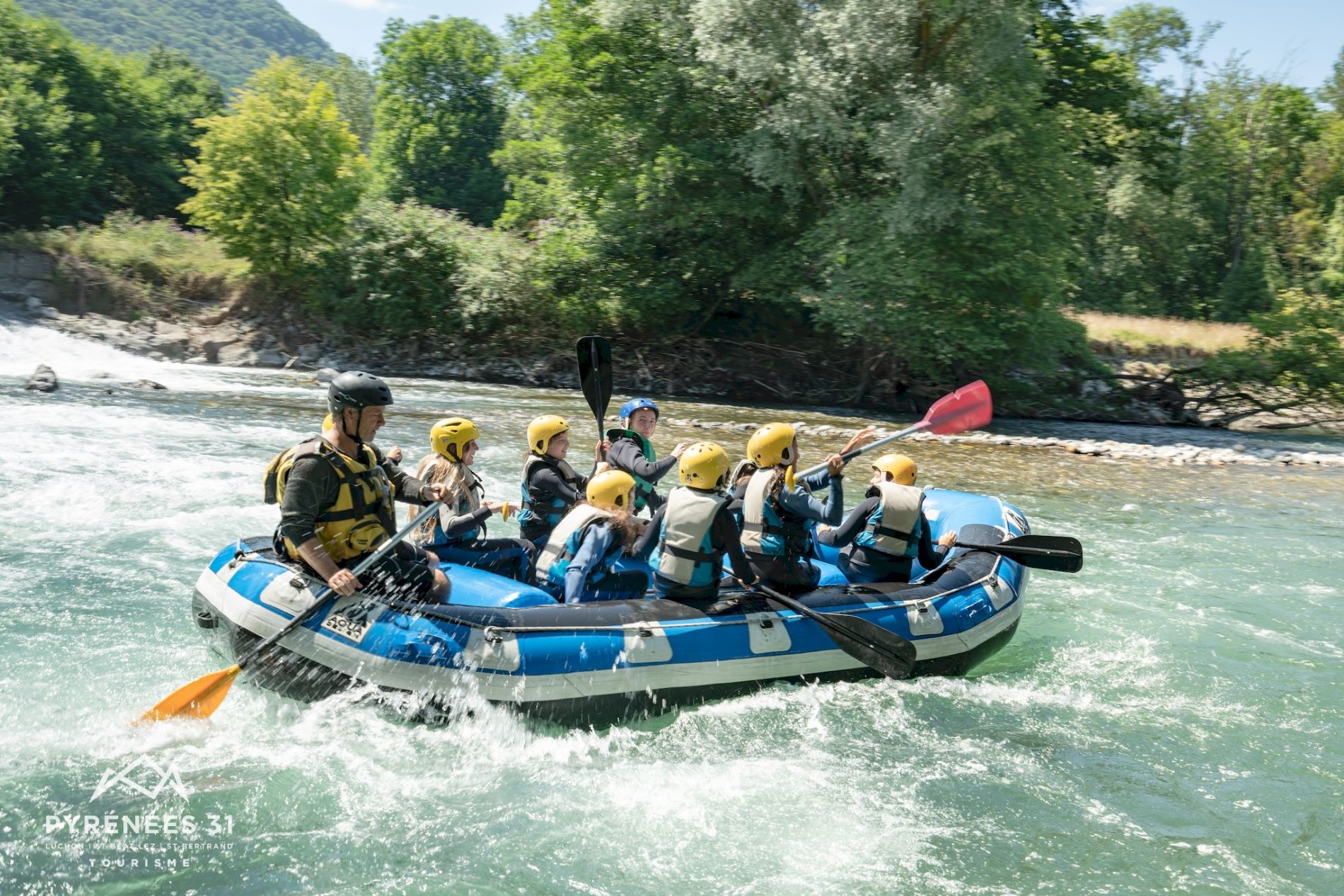 Rafting sur la Garonne